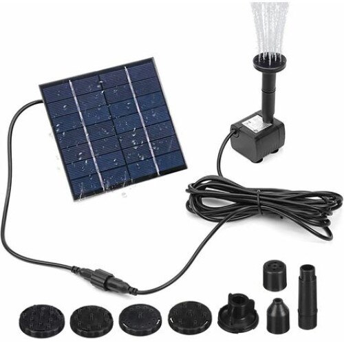 Pompa solara de apa, Mmgoqqt, Plastic, Negru - eMAG.ro