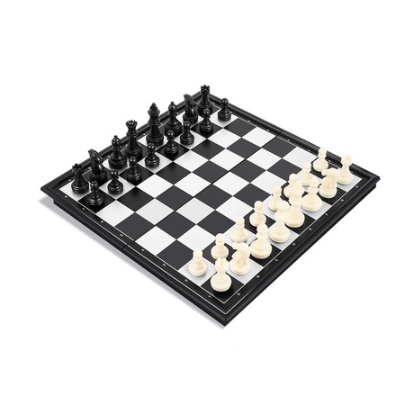 Set magnetic de sah Jormftte, Lemn/Plastic, Alb/Negru - eMAG.ro