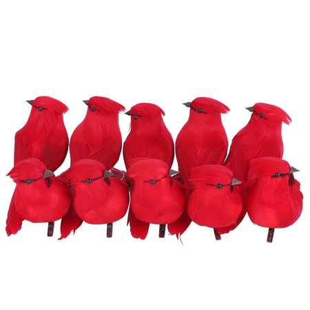 Set 10 pasari decorative pentru gradina, Qttvbtna, Spuma, 14 x 4.5 x 3 ...