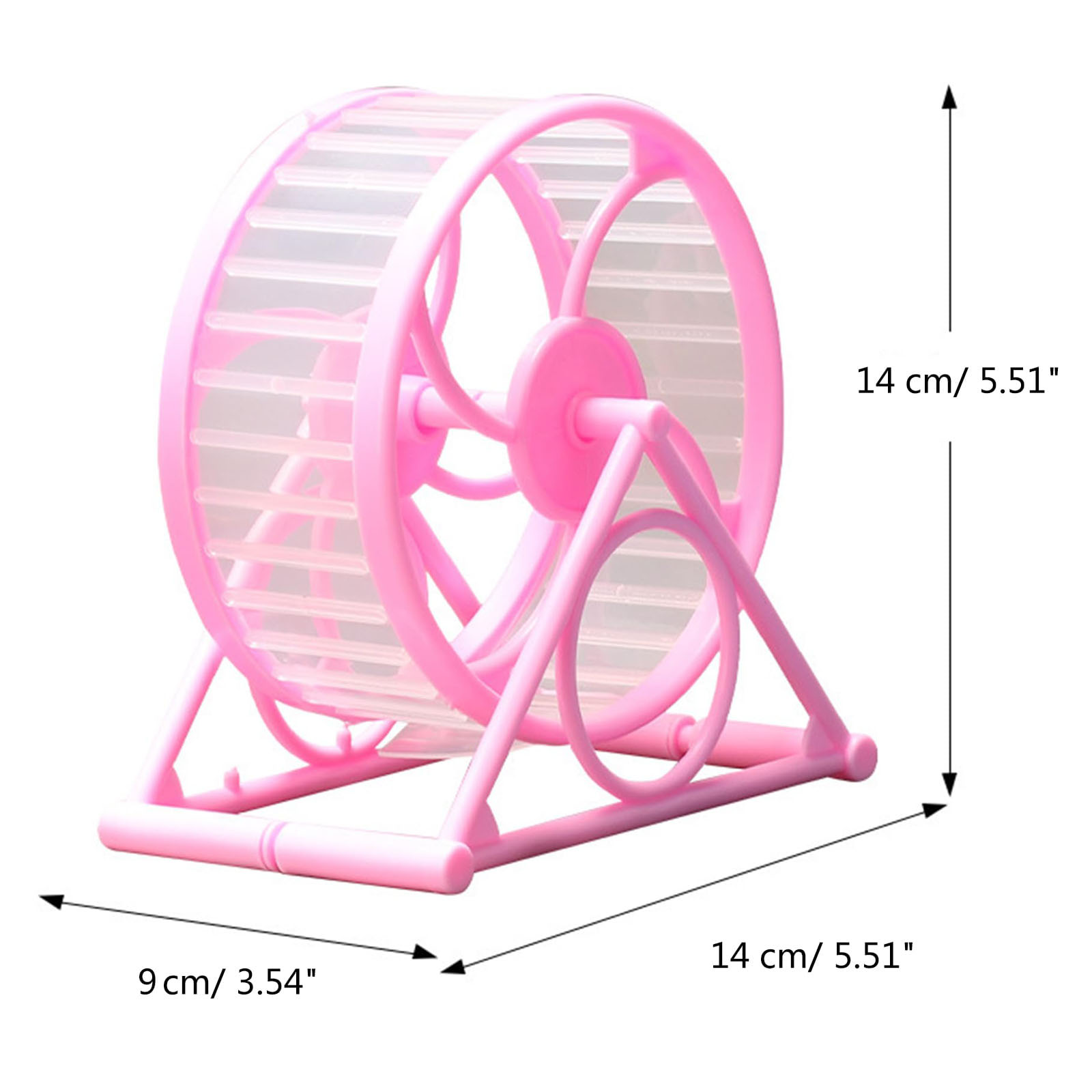 Roata de alergare pentru exercitii pentru hamster, Plastic, Roz - eMAG.ro