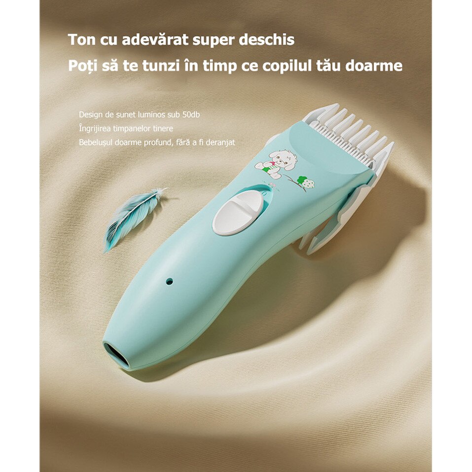 Masina de tuns pentru copii, USB, Verde - eMAG.ro