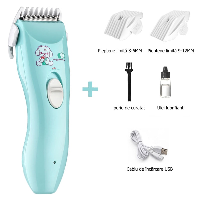 Masina de tuns pentru copii, USB, Verde - eMAG.ro