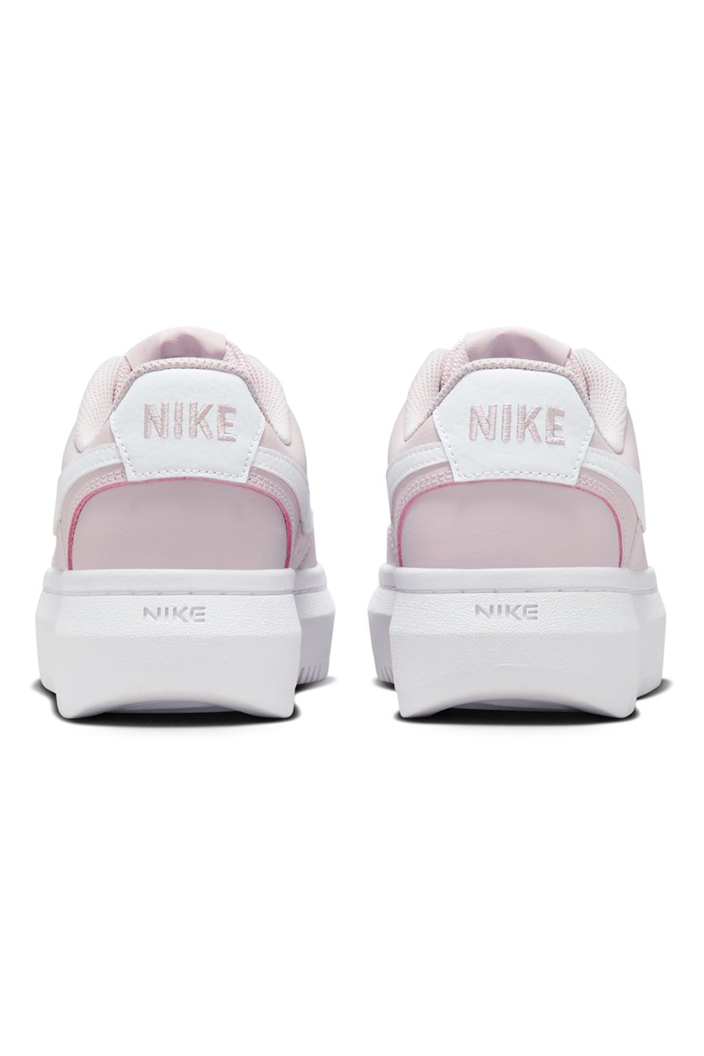 Nike, Pantofi sport de piele si piele ecologica Court Vision Alta, Roz ...