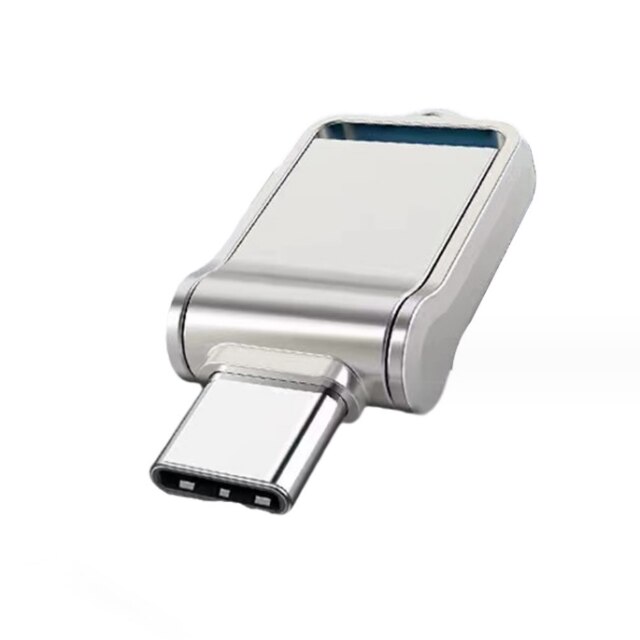Memory Stick, BOMSTOM, 2 IN 1, 64 GB, USB 2.0 si Type-C, Argintiu - eMAG.ro