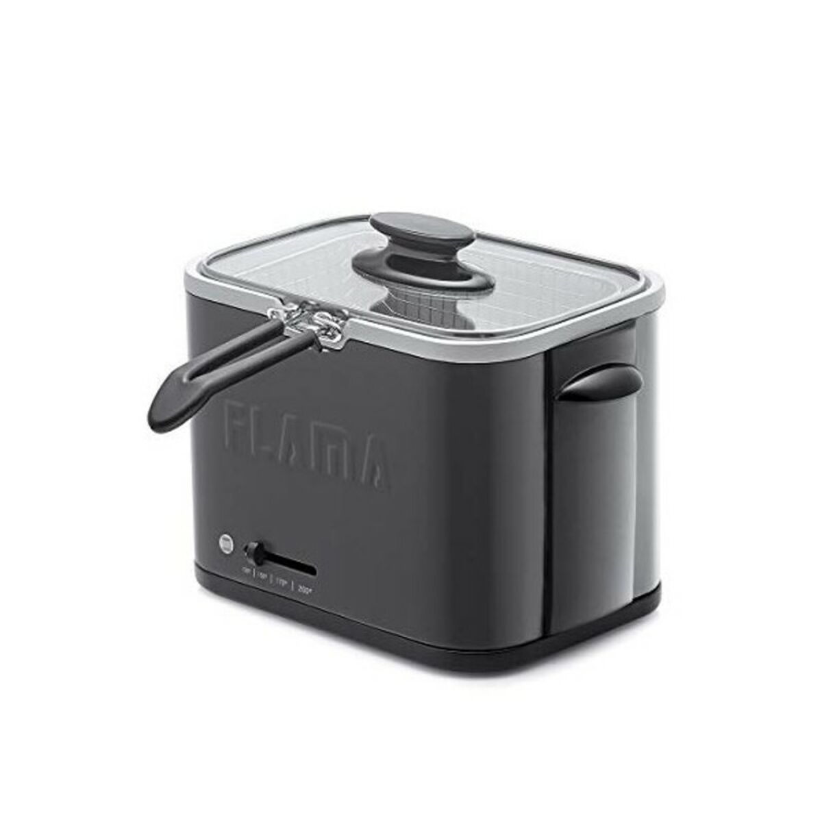 Friteuza, Flama, Inox, 1 L, 1000W, Negru - eMAG.ro