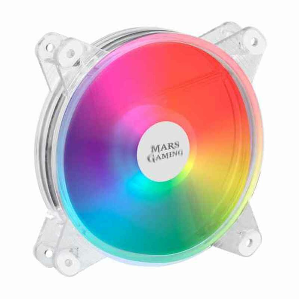 Ventilator PC, Mars Gaming, ARGB LED, 1100 rpm, 14 dB, Alb, 12 cm - eMAG.ro