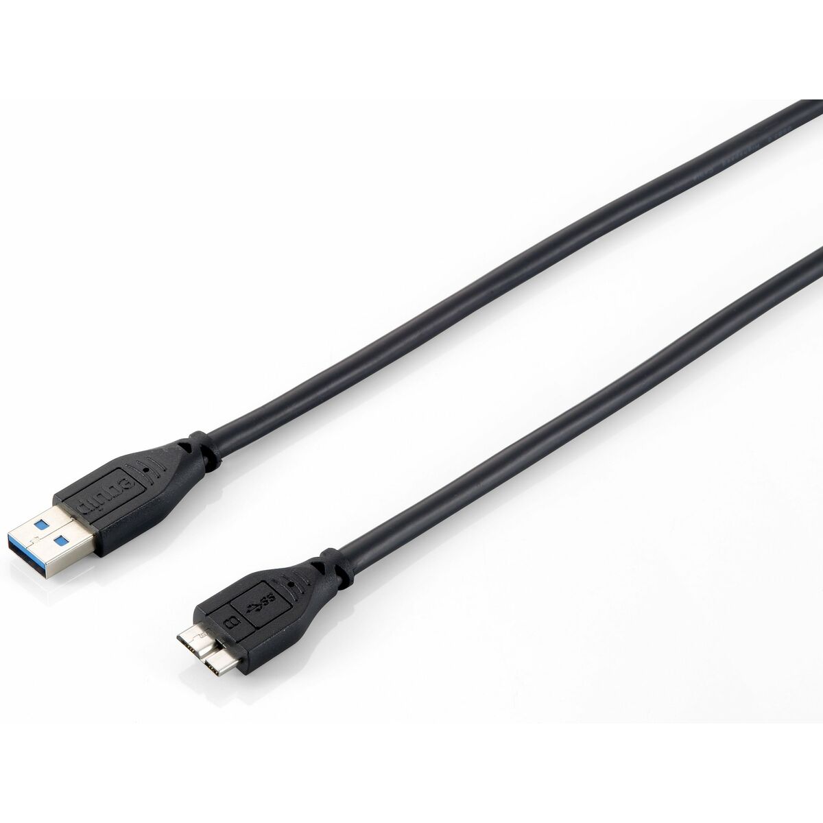 Cablu USB-A/Micro USB-B, Equip, 1.8m, Negru - eMAG.ro