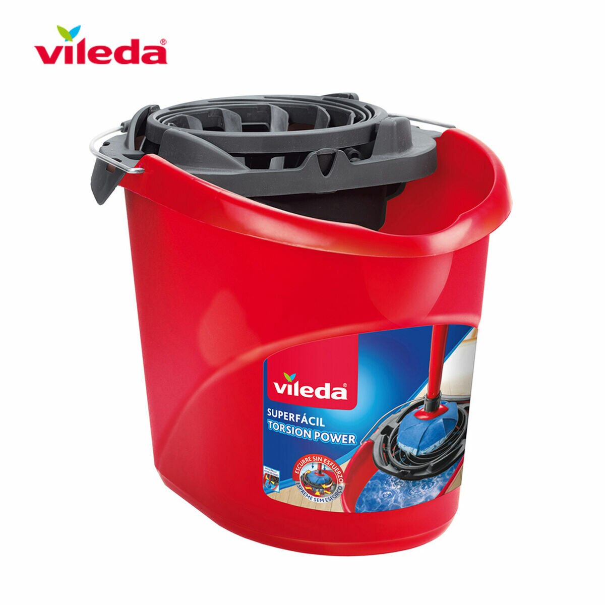 Galeata pentru mop, Vileda, 10 L, Rosu - eMAG.ro