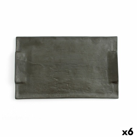 Set de 6 tavi servire, Quid, Ceramica, Negru - eMAG.ro