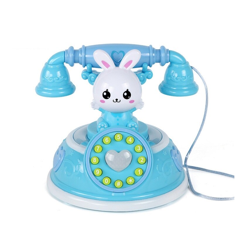 Telefon interactiv copii, LLWL, Plastic, Albastru - eMAG.ro