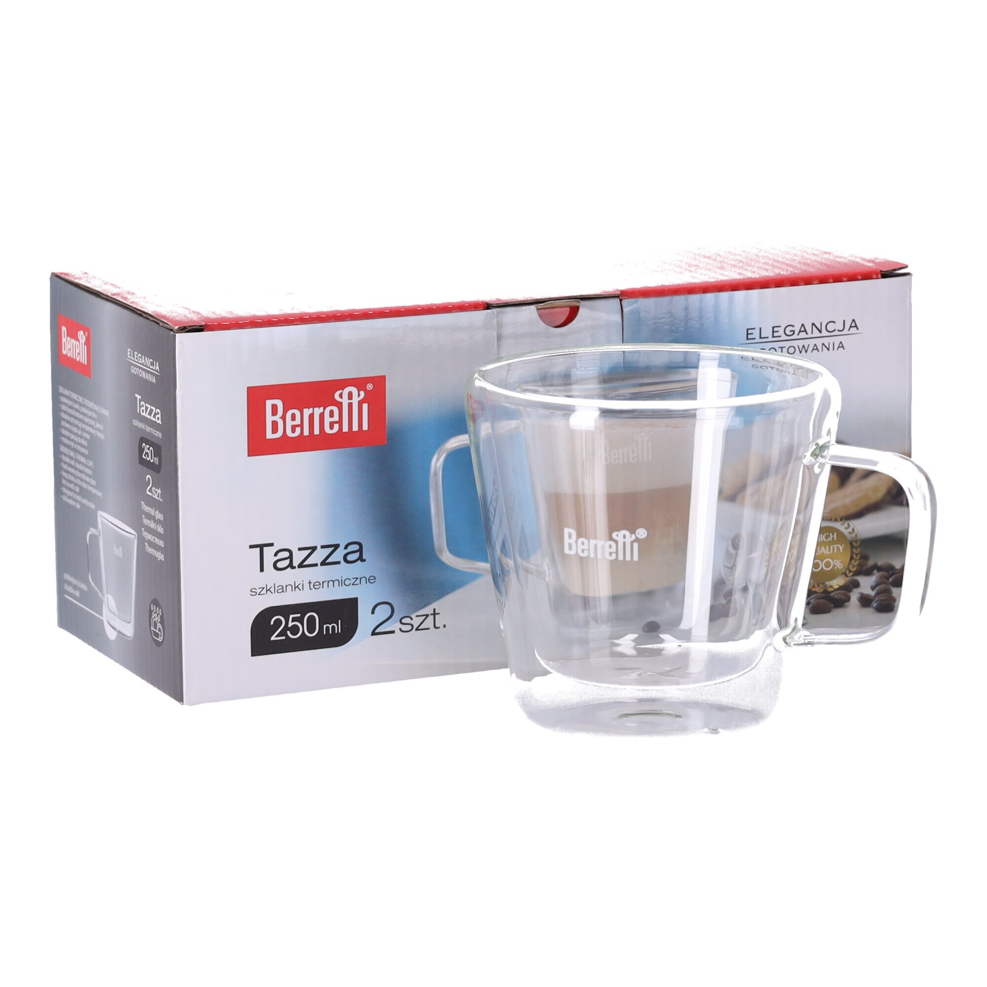 Set 2 cani, Berretti, Sticla, 250 ml, Transparent - eMAG.ro