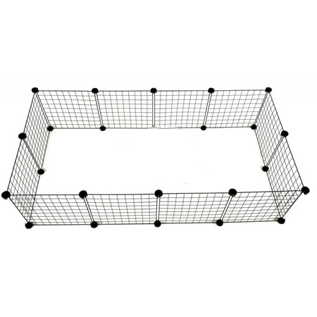 Tarc modular pentru catelusi si caini de talie mica, C&C, 145x75 cm ...