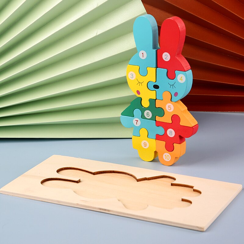 Jucarii educative si interactive pentru copii, puzzle Montessori pentru ...