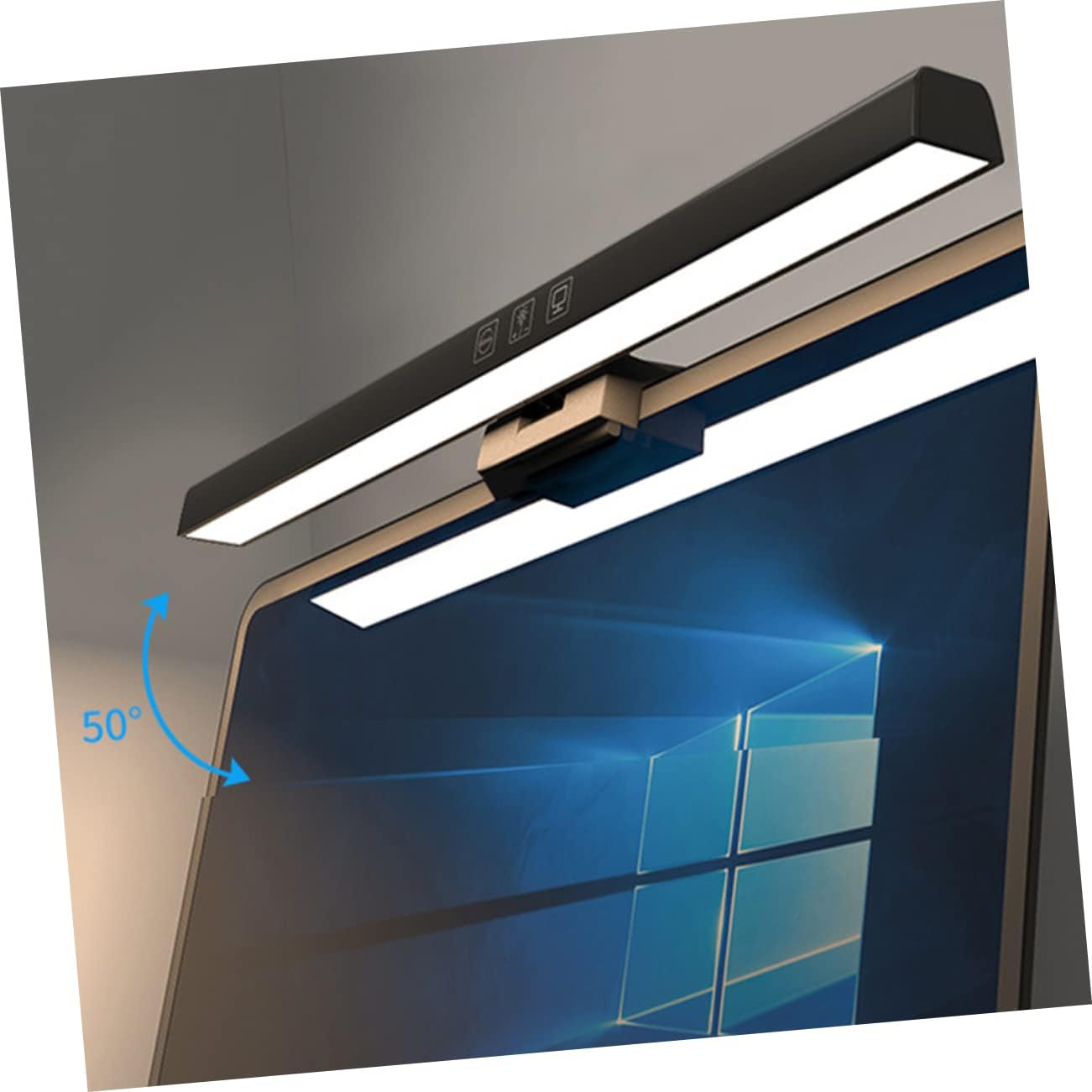 Lampa LED pentru Monitor Smart, idepet®, lumina calda, rece, neutra ...