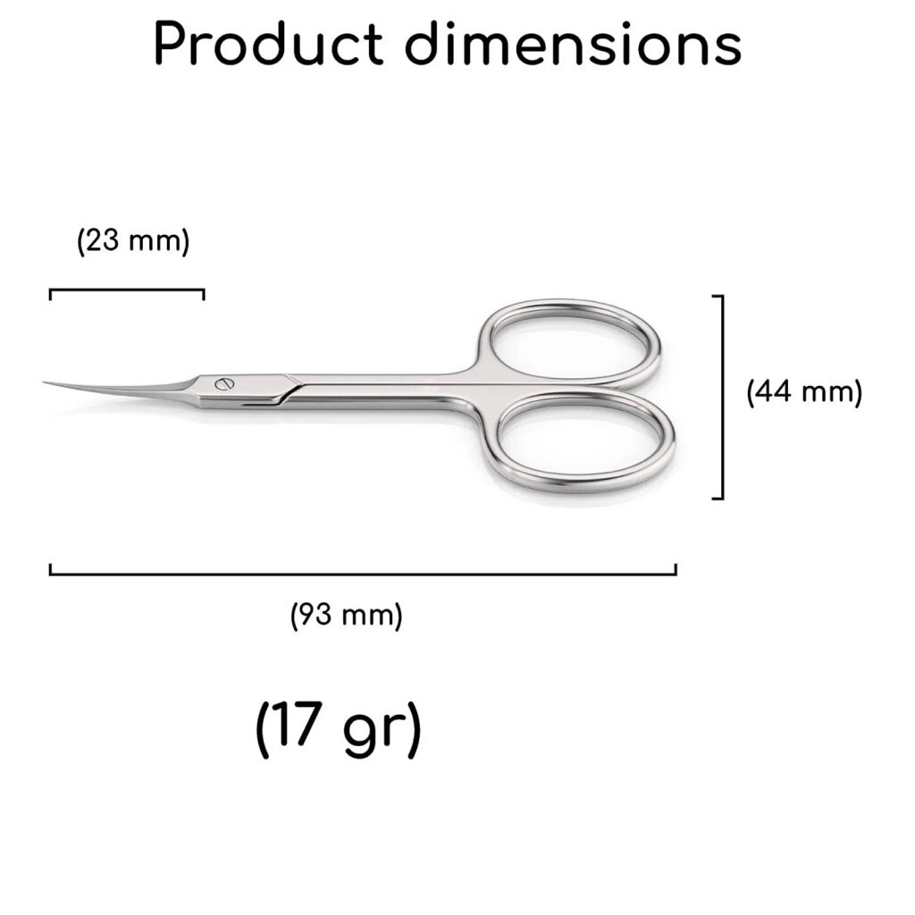 Forfecuta profesionala cuticule Sela CE, cu varf usor curbat - eMAG.ro