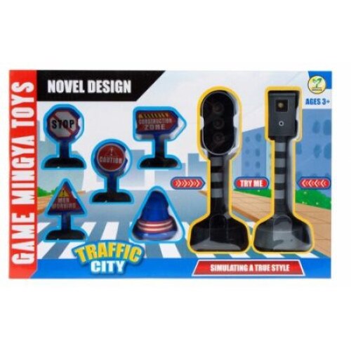 Set de indicatoare rutiere Mega Creative Multicolor - eMAG.ro