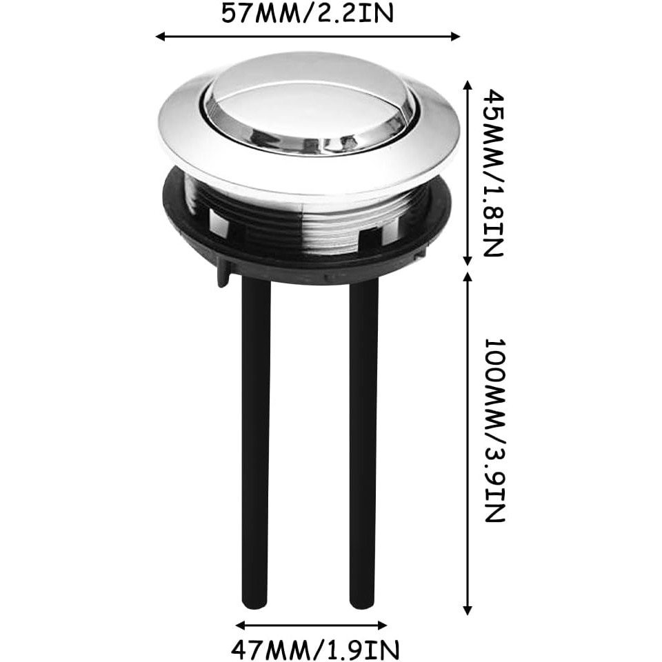 Set de 2 butoane universale pentru rezervor de toaleta, JENUOS ...