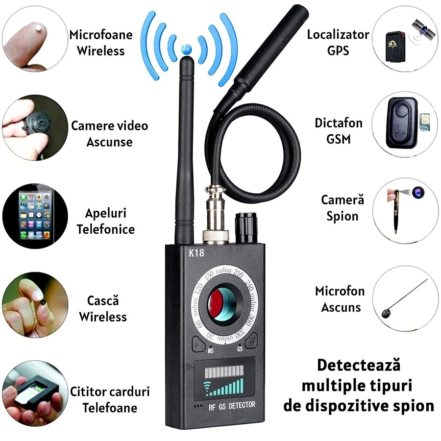 Detector profesional aparate si dispozitive de spionaj All in One ...