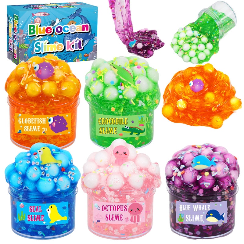 Set 5 slime-uri, 6 ani+, Multicolor - eMAG.ro