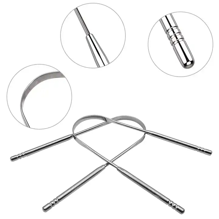 Set 2 dispozitiv de curatare limba, pentru igiena orala, anti halitoza ...