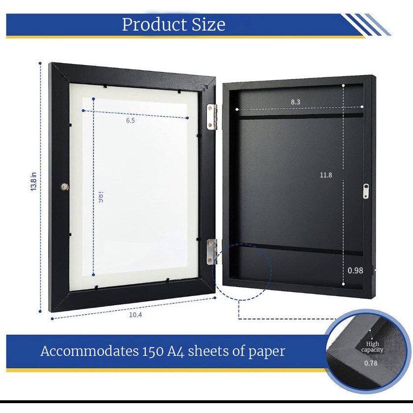 Rama foto, MDF, 21x29.7cm, Alb - eMAG.ro