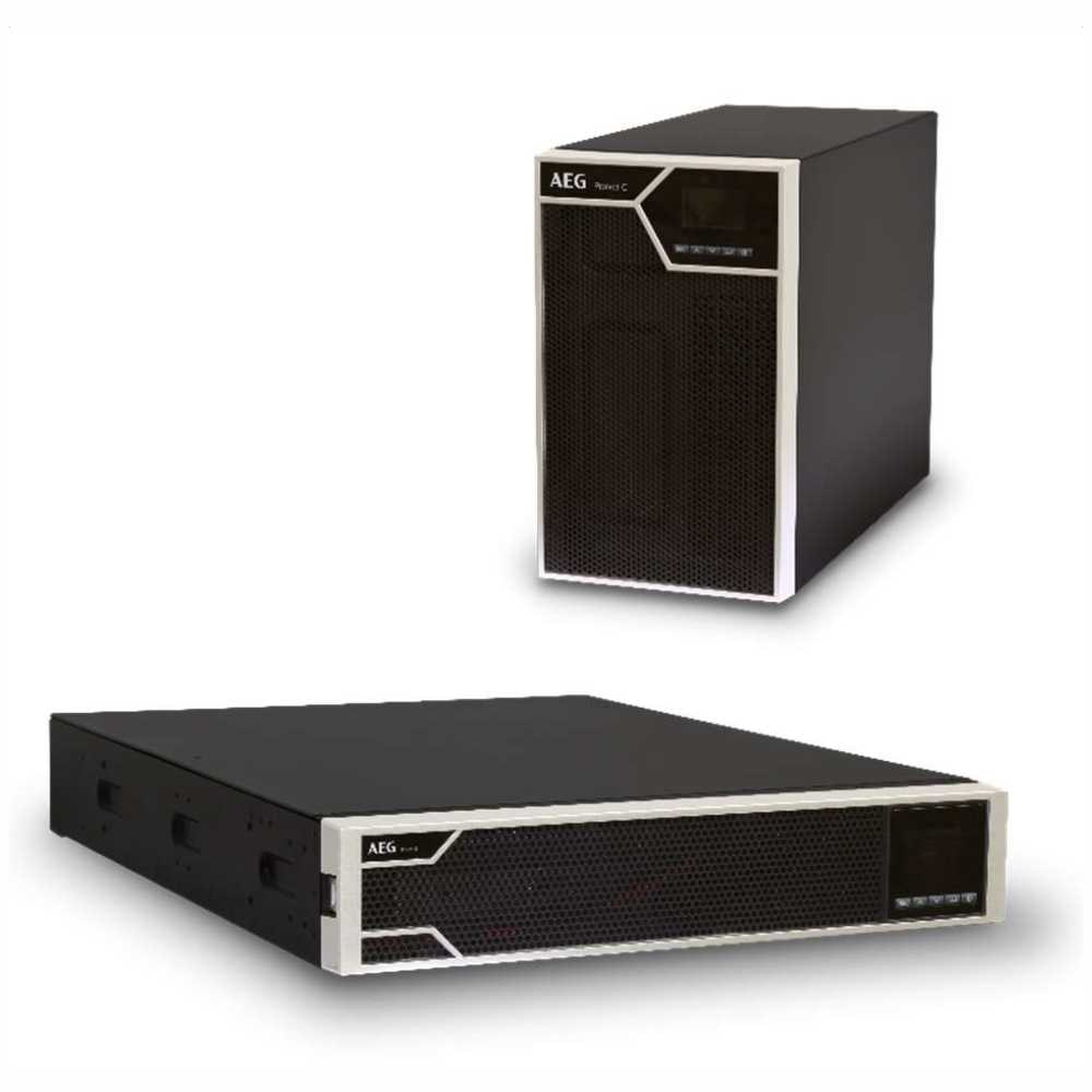 UPS AEG Protect D 10000 VA, 10000 W, Online Dubla conversie, 19" Rack ...