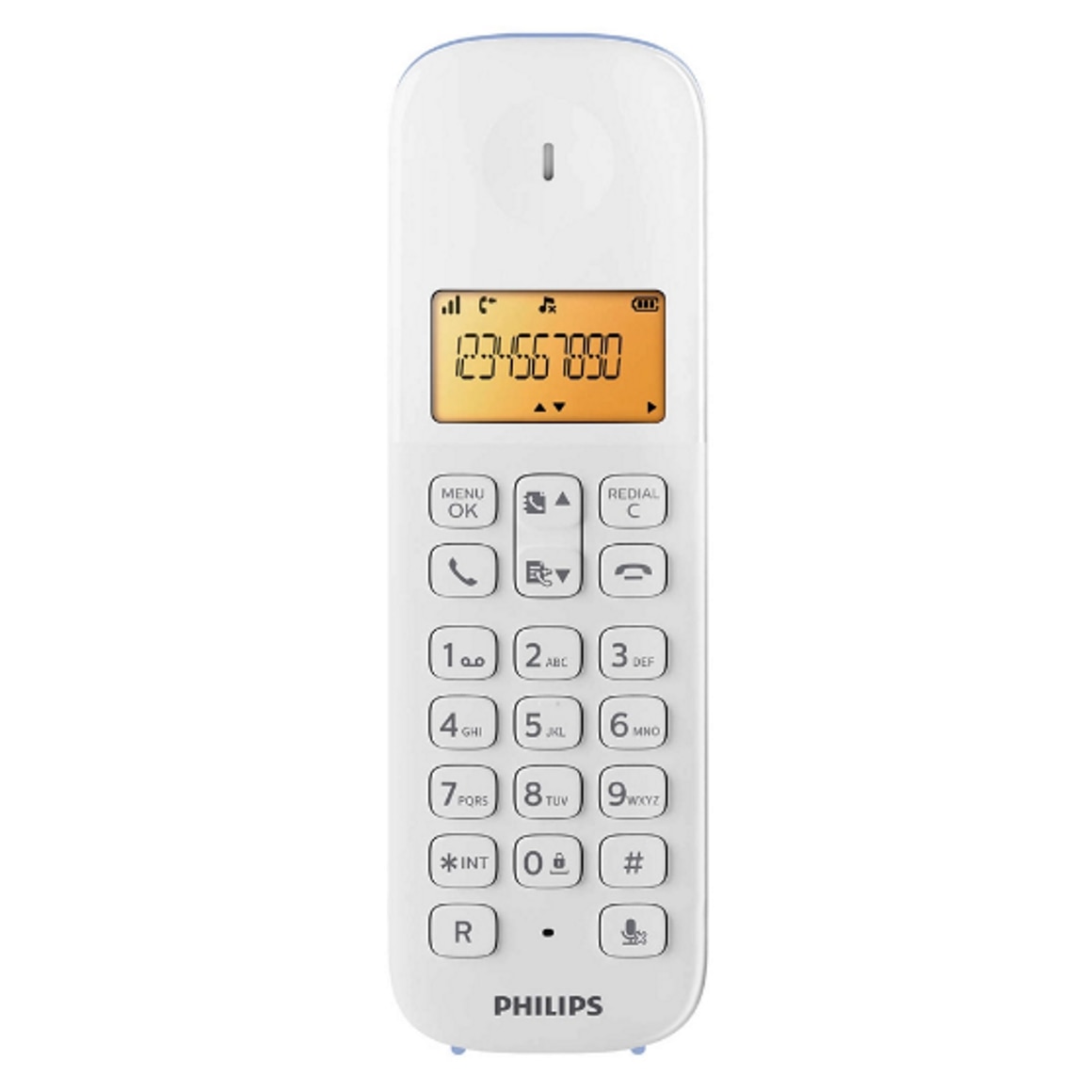 Telefon fara fir Philips D1601S-34, alb-albastru - eMAG.ro