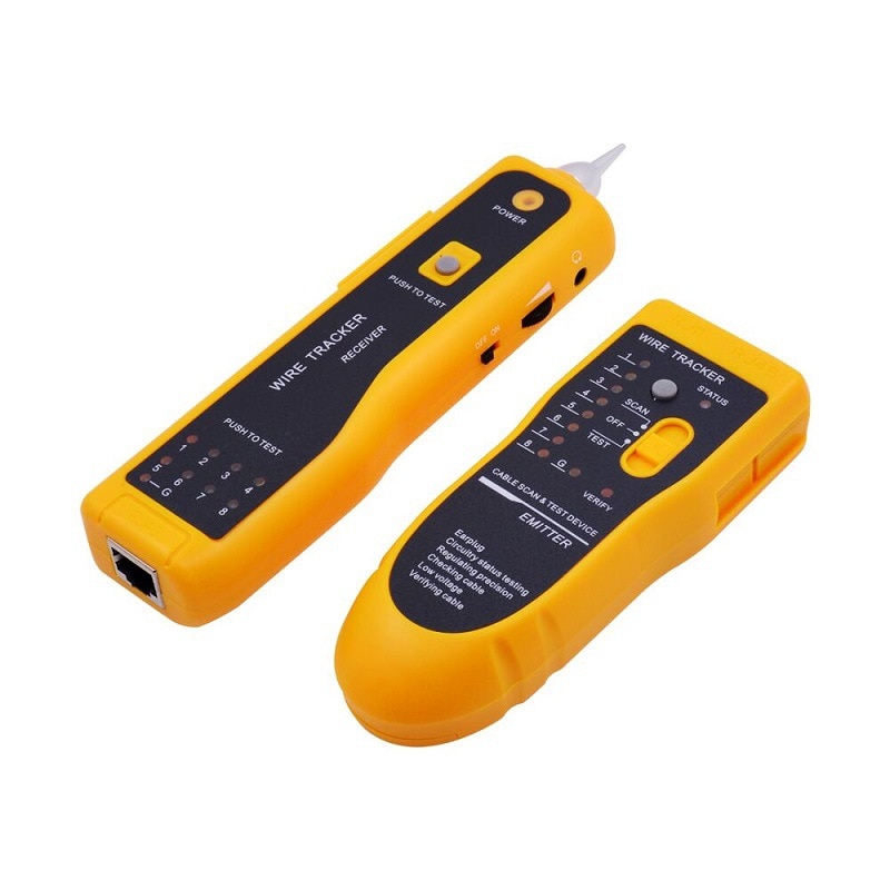 Tester de retea RJ45 cu cable Tracker, Chigoods, pentru asamblare ...