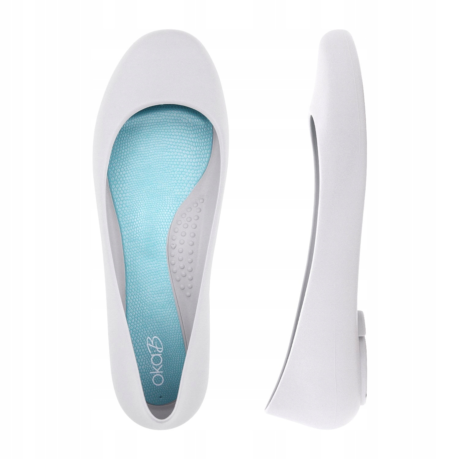 Balerini dama, Oka-B, Plastic, Alb, 39 EU - eMAG.ro