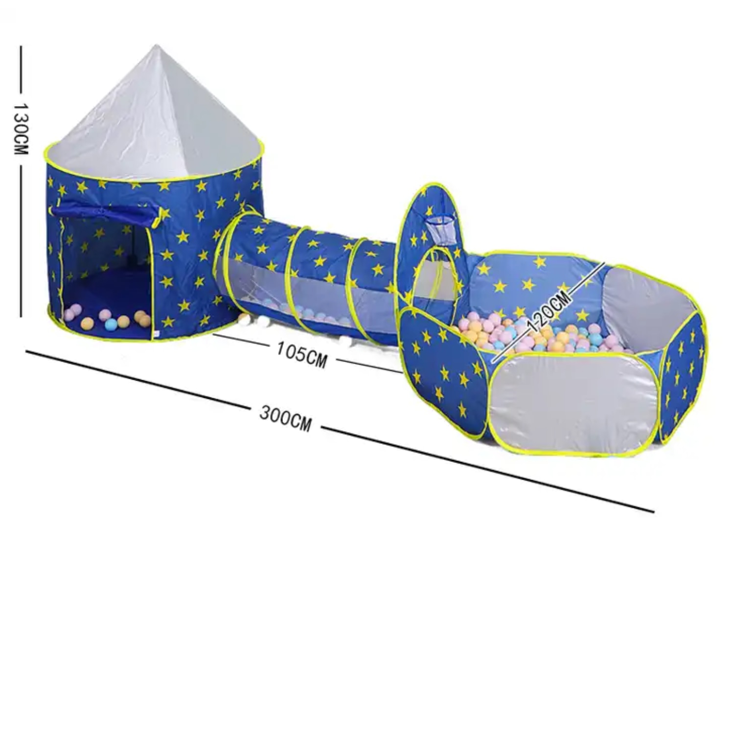 Set Cort de joaca pentru copii 3 in 1, Simply joy, cu spatiu de joaca ...