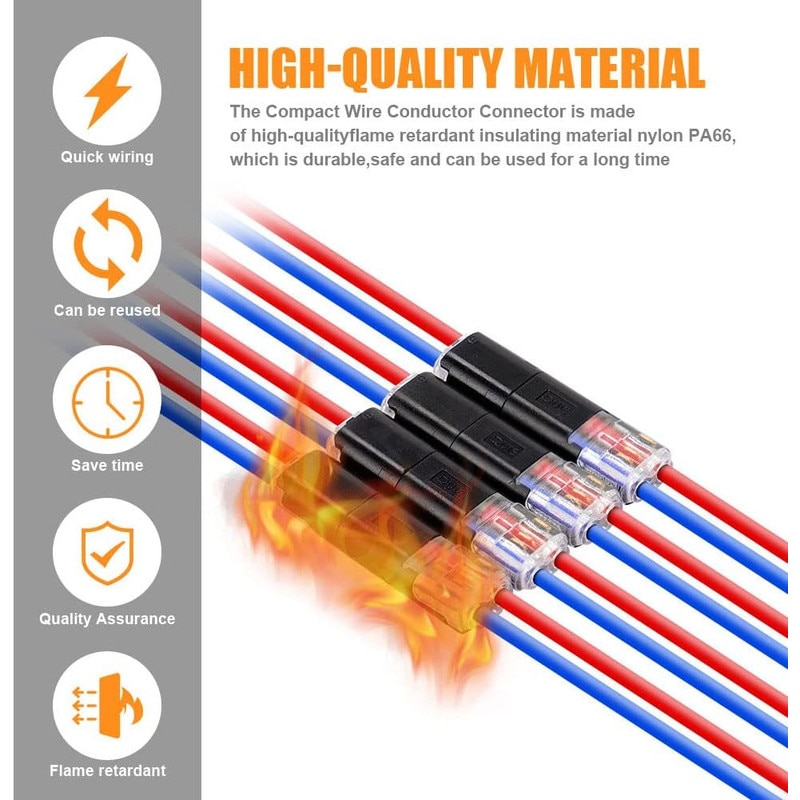 Set 24 bucati Conectori rapizi pentru conductori electrici, JENOUS ...