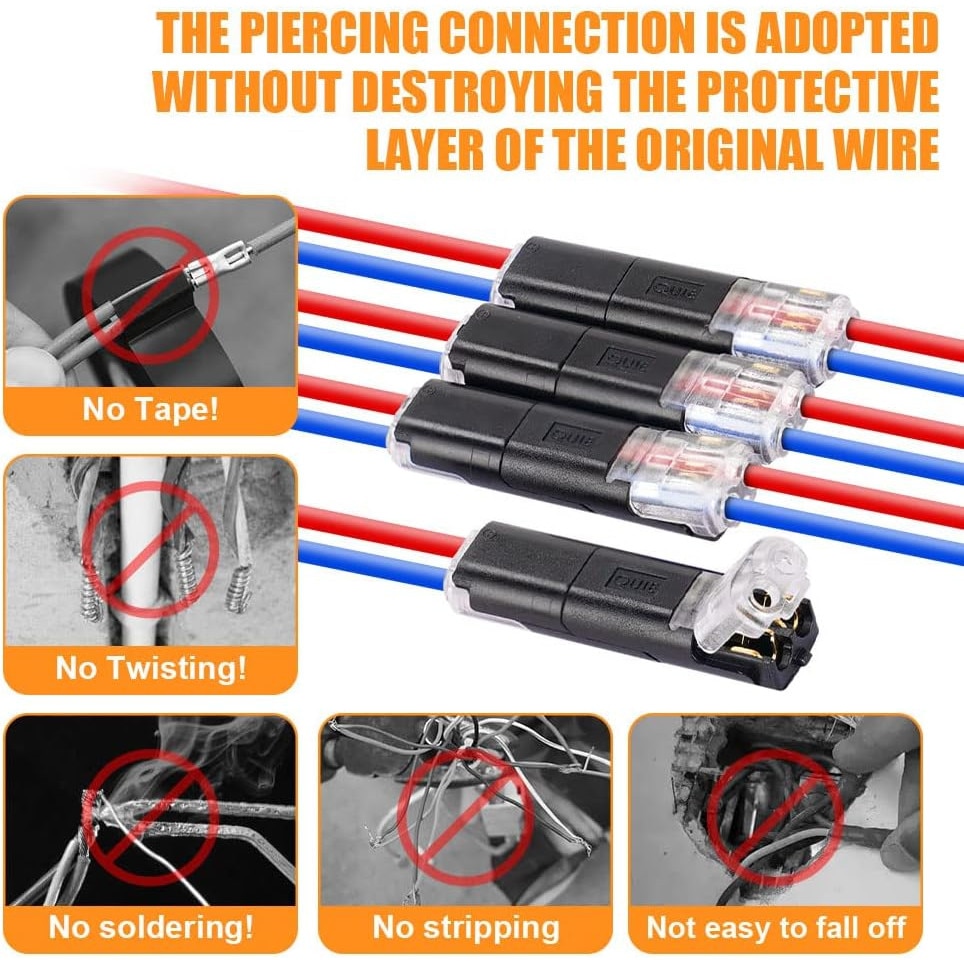 Set 24 bucati Conectori rapizi pentru conductori electrici, JENOUS ...