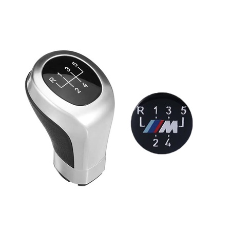 Топка за скоростен лост, метален, BMW M-POWER 1 3 E30 E36 E46 E90 E91 E92 E93 E81 E82 E87 E88 ...