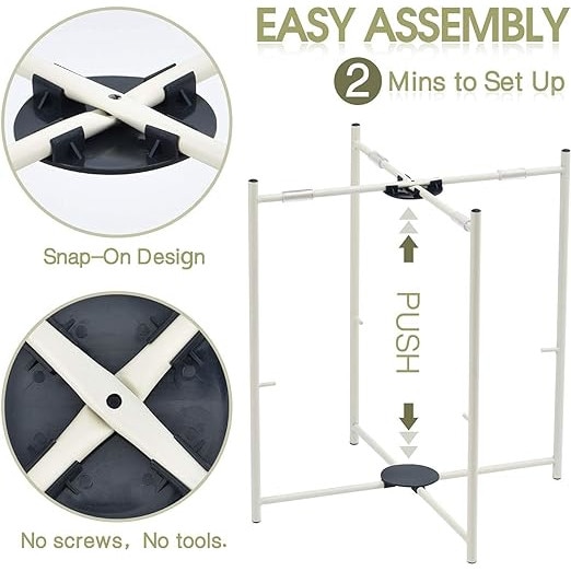 Masa rotunda KINGRACK pentru cafea, metalica, 45 x 45 x 48 cm, doua ...