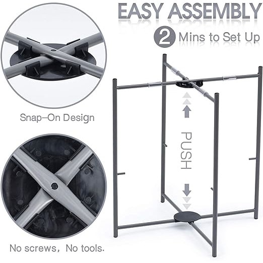 Masa rotunda KINGRACK pentru cafea, metalica, 45 x 45 x 48 cm, doua ...