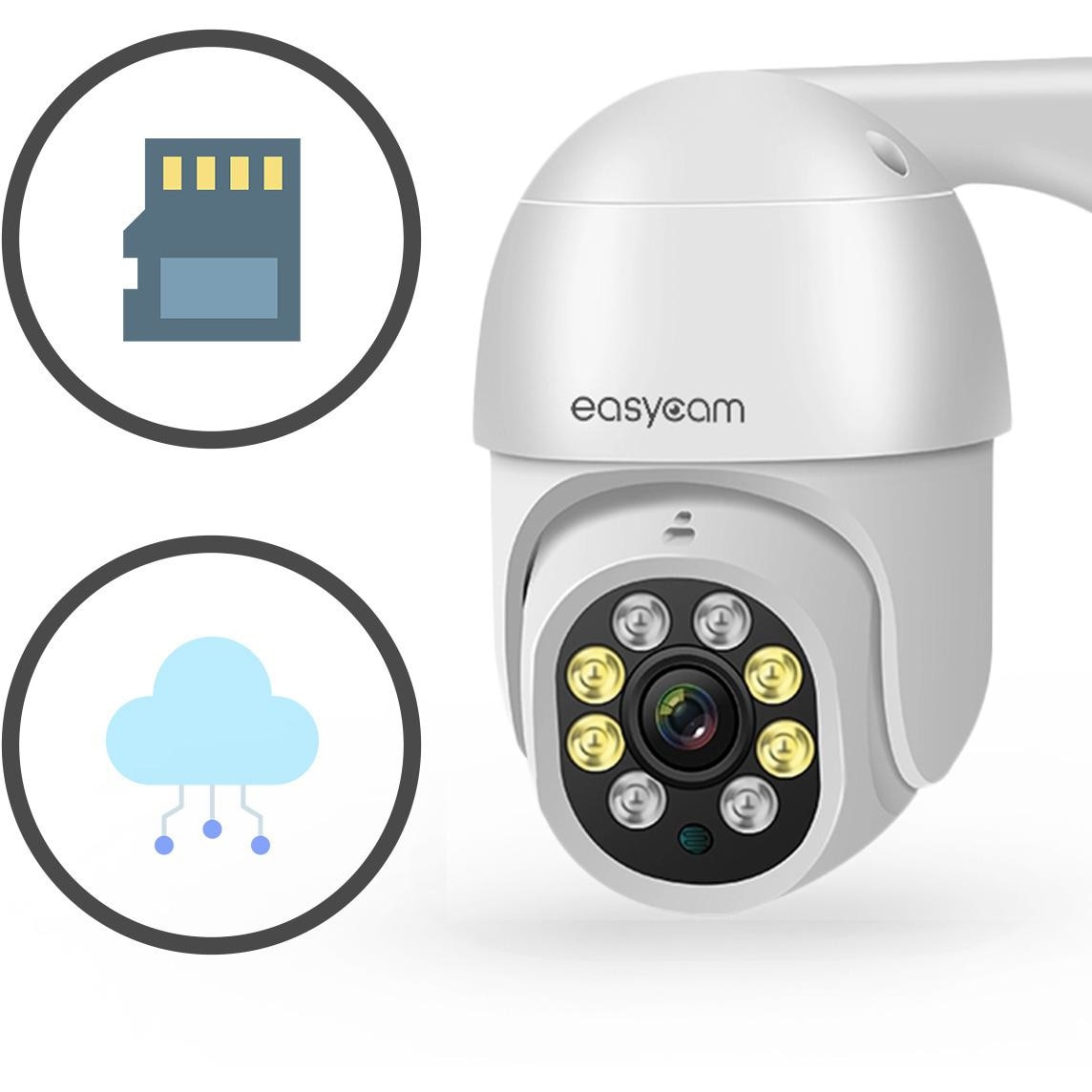 Camera IP, EasyCam, EC-4PT4L4IR, Exterioara, Rotativa, Wifi, Tuya, 4Mpx ...