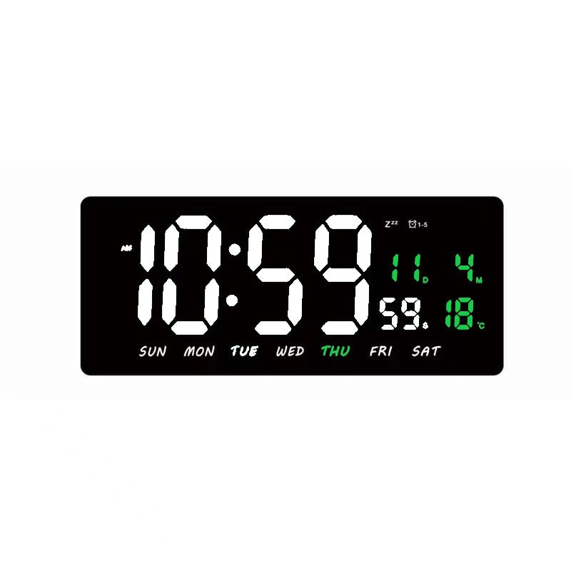 Ceas Digital de Masa si de Perete cu Lumina Led Alb, Tehnologie LED ...