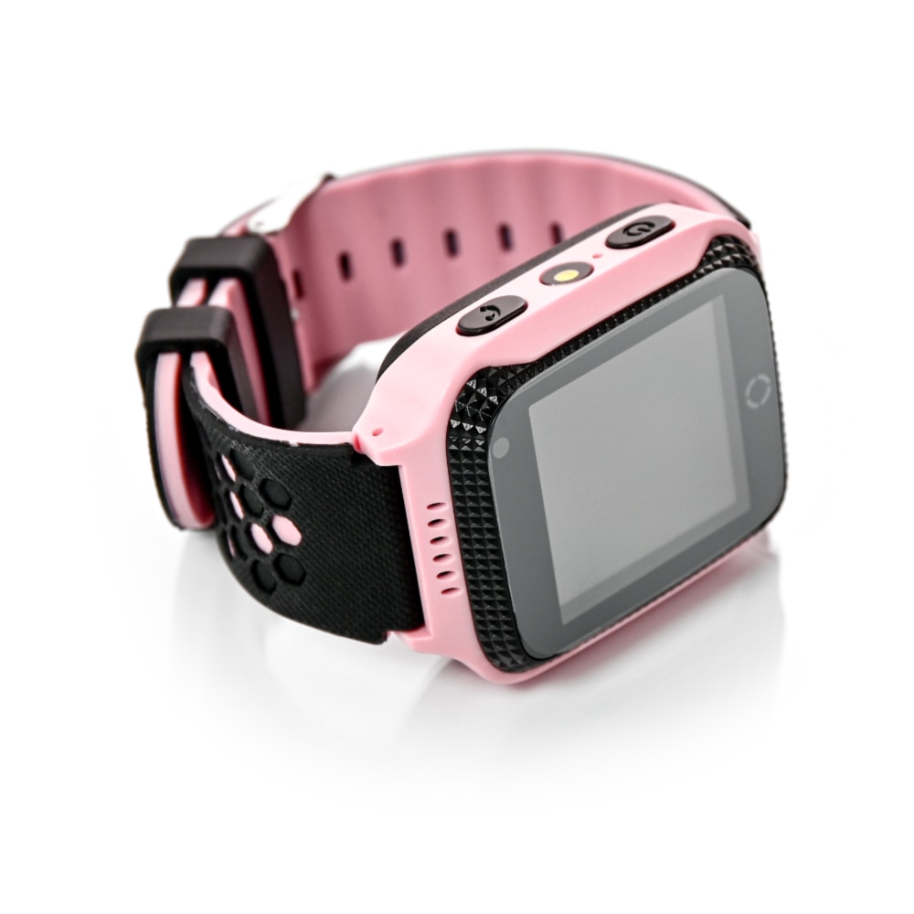 KidSafe Junior pink gyerek okosóra, magyar menüvel, GPS, kamera, Led ...