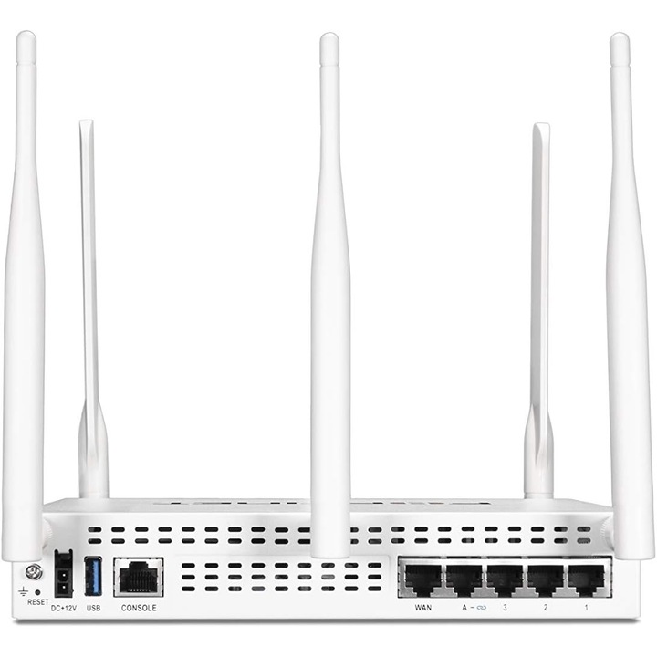 Router wireless, Fortinet, FortiWiFi 40F-3G/4G, 1300MB/s, Alb - eMAG.ro