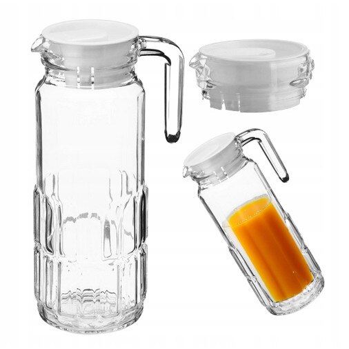 Urcior pentru bauturi, Galicja, Sticla, Alb, 1L - eMAG.ro