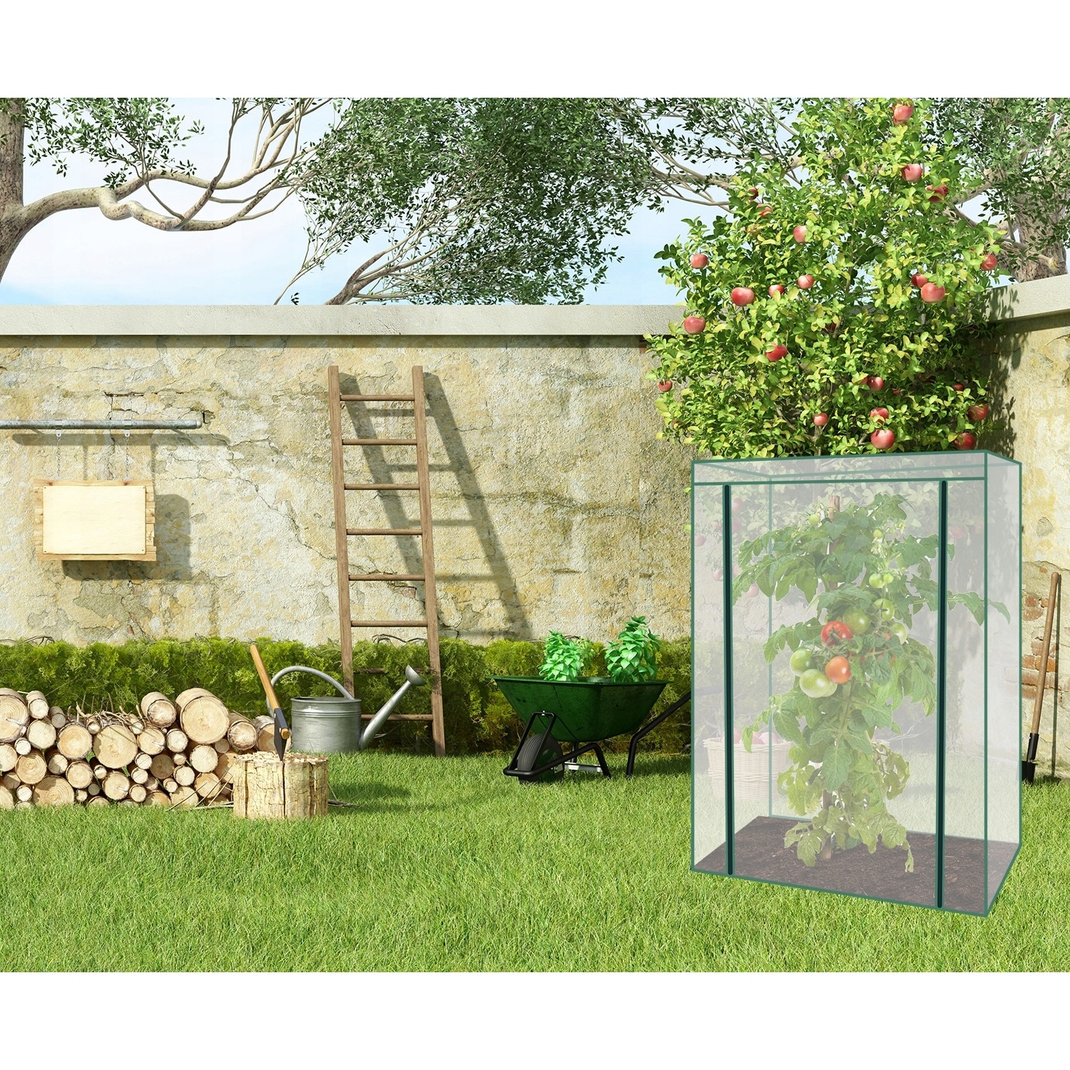Sera gradina, Metal, 1.5x1.03x0.52m, Transparent - eMAG.ro