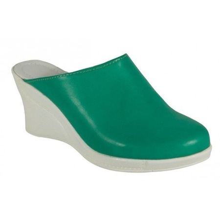 Saboti Verzi cu platforma piele naturala sbm5, 38 EU - eMAG.ro