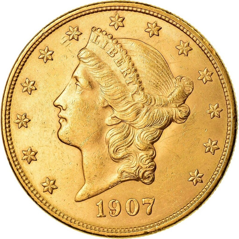 Moneda istorica din Aur 20 dolari Liberty Head Statele Unite 33.43 g ...