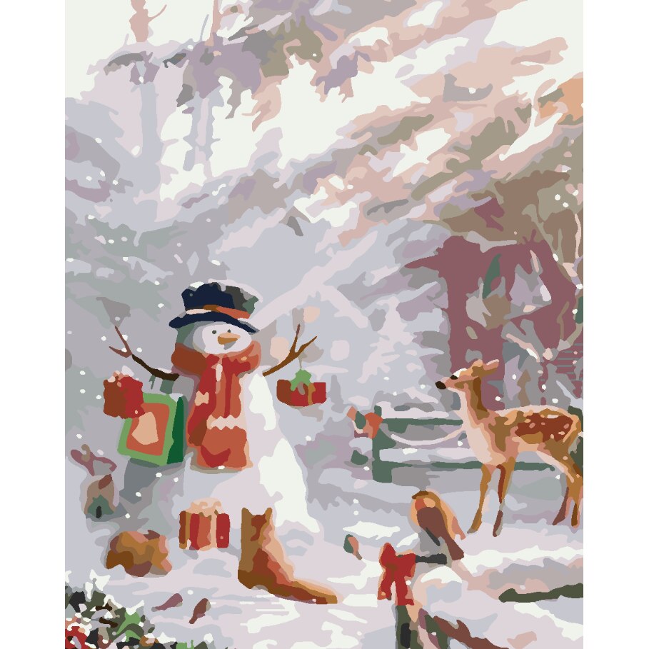 Set Pictura Pe Numere Om De Zapada 4021 Panza Bumbac Pe Rama Lemn 90x120 Cm Tablou Cu Schita