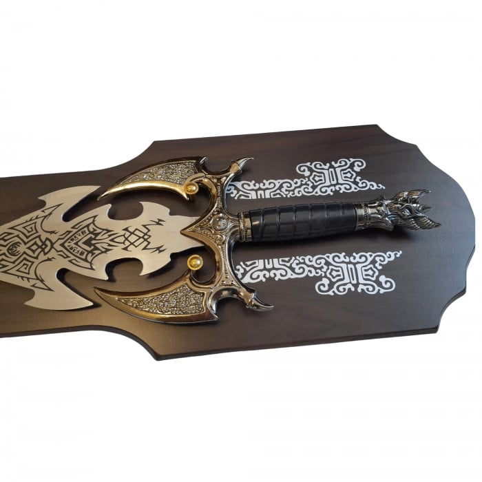 Sabie decorativa, panoplie lemn, Dragon King, 99 cm, maro - eMAG.ro