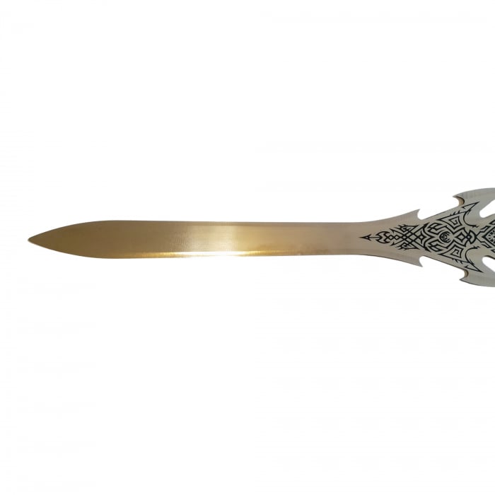 Sabie decorativa, panoplie lemn, Dragon King, 99 cm, maro - eMAG.ro