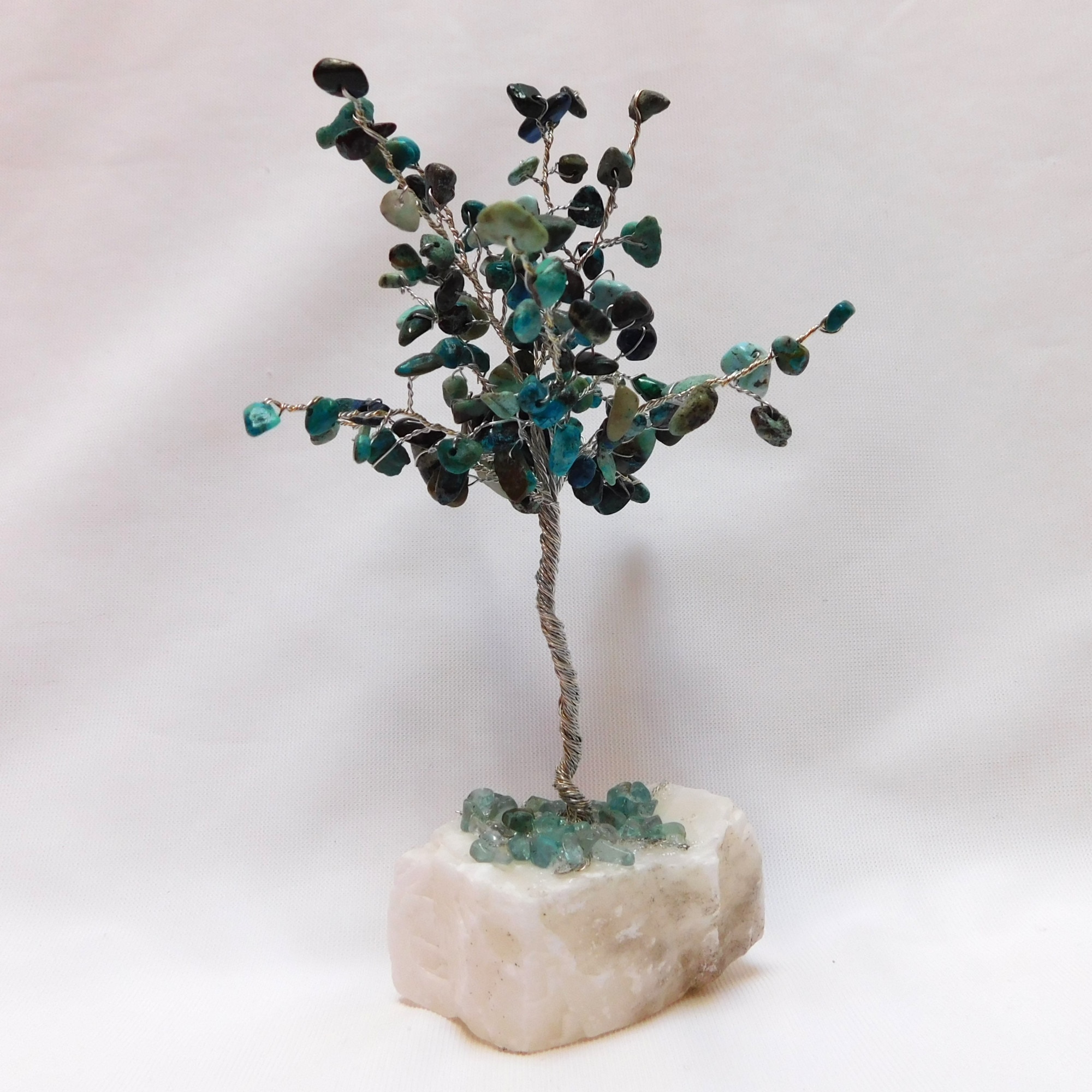 Copacel decorativ "Pomul vietii" din crisocola 13-15 cm - eMAG.ro