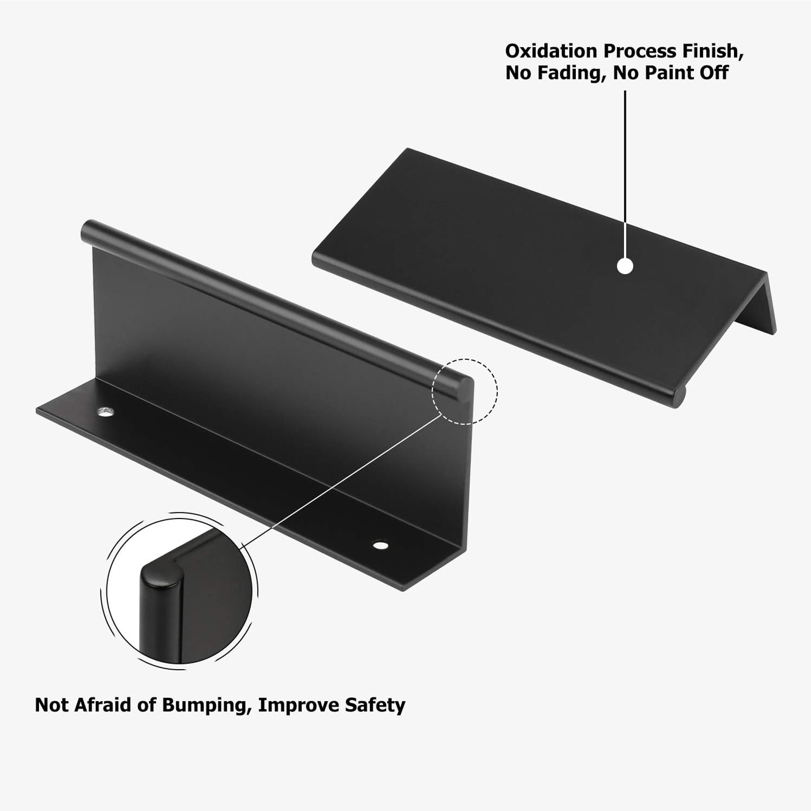 Set 12 manere de mobila, Axroad Mall, Distanta gauri 128mm, Cu suruburi ...