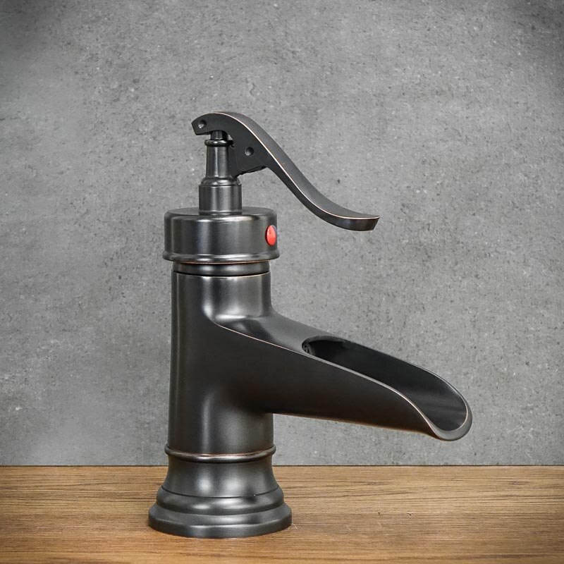 Baterie joasa pentru baie, Alama, Cap ceramic, Negru - eMAG.ro