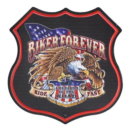 Placa decorativa vintage, Metal, Forma de scut, Negru - eMAG.ro